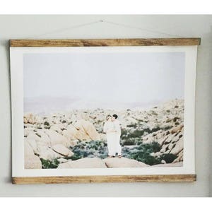 Wooden Magnetic Poster Print Holder // Rail Frame // Custom Sizing ...