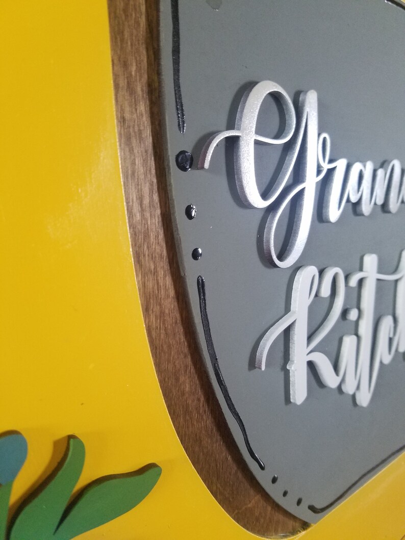 Custom Stand Mixer Round Sign // Kitchen Sign // Home Decor // | Etsy