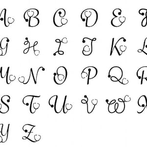 Stethoscope Monogram Decal // Monogram Decal // Nurse Decal // Doctor ...