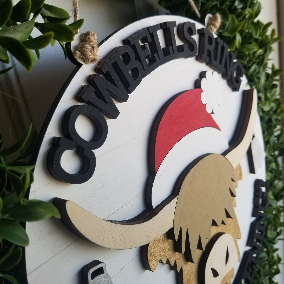 Cowbells Ring Are You Listening // Cow Sign// Funny Door - Etsy