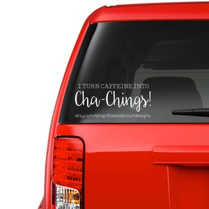 Custom Etsy Seller Car Decal // Cha-ching Decal // Car Decal // Custom ...
