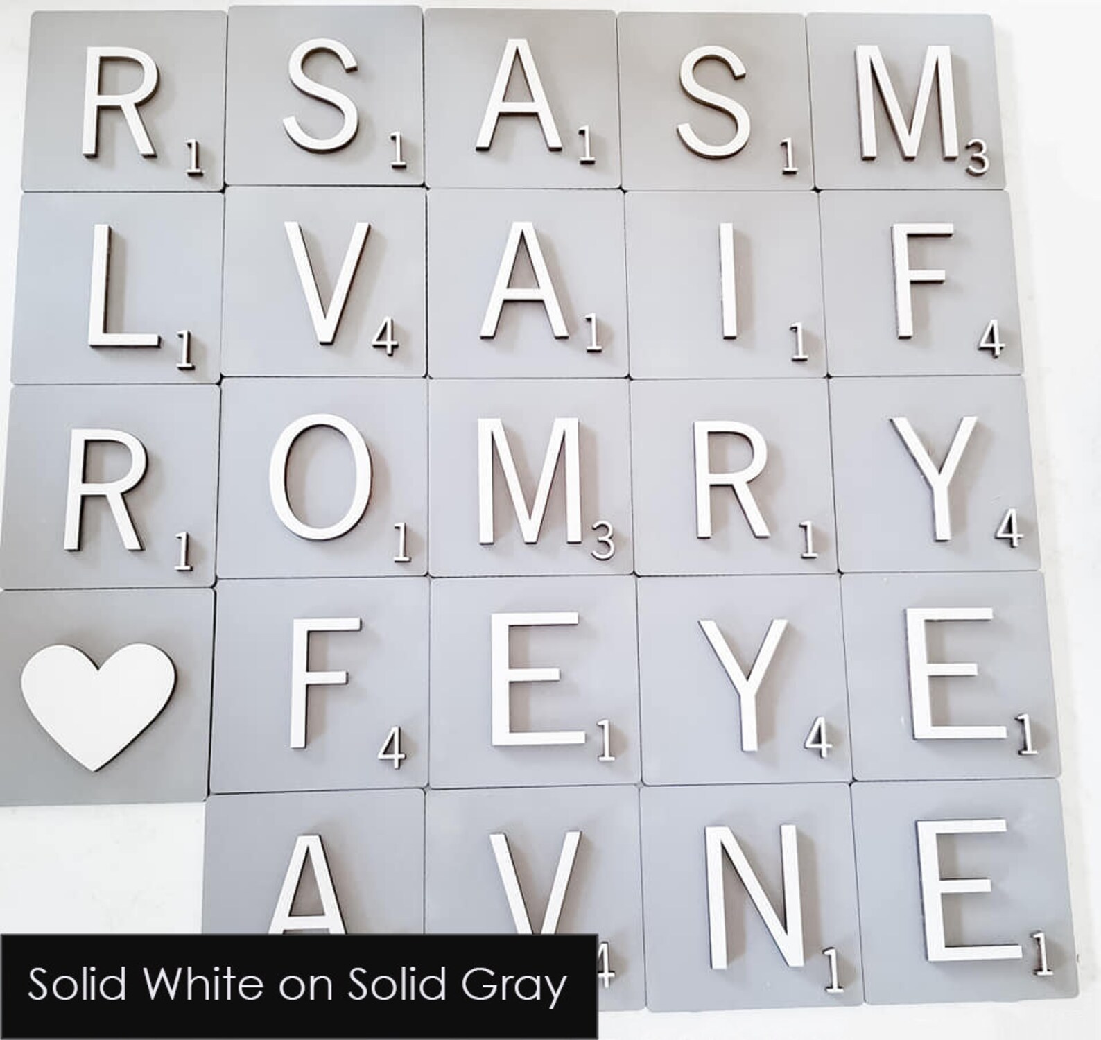 Large 3D Crossword Puzzle Tiles // Crossword Puzzle Art // Custom Stain ...