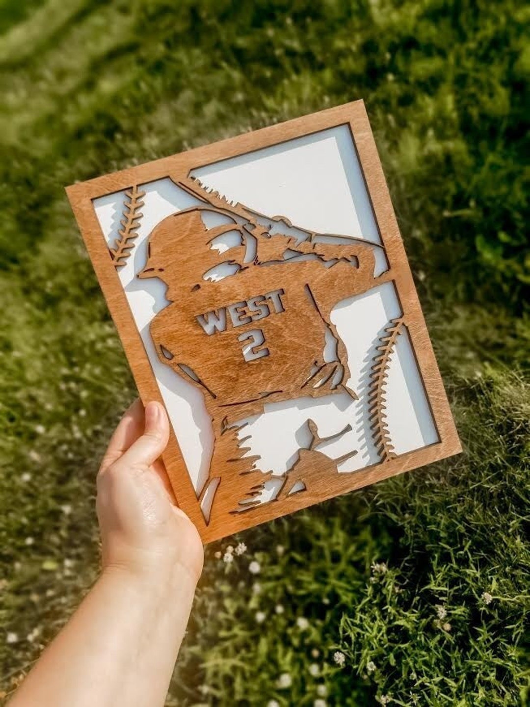 Custom Name and Number Baseball Jersey Wood Sign // Custom Baseball ...