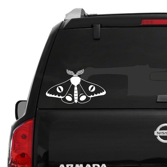 Moth Decal // Moth Car Decal // Moth Decor // Moth Laptop | Etsy