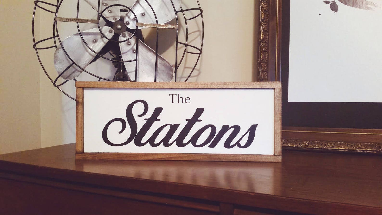 Custom Wooden Framed Name Sign // Framed Wood Sign // Custom | Etsy