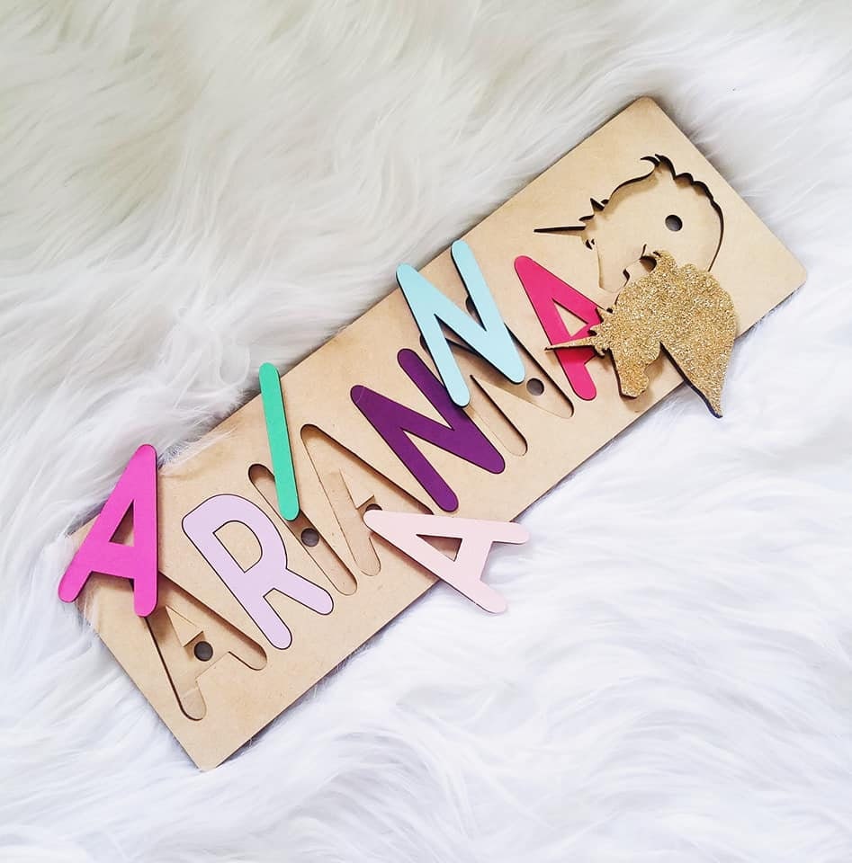 Lasercut Custom Name Puzzle // Wooden Puzzles // Custom Name | Etsy