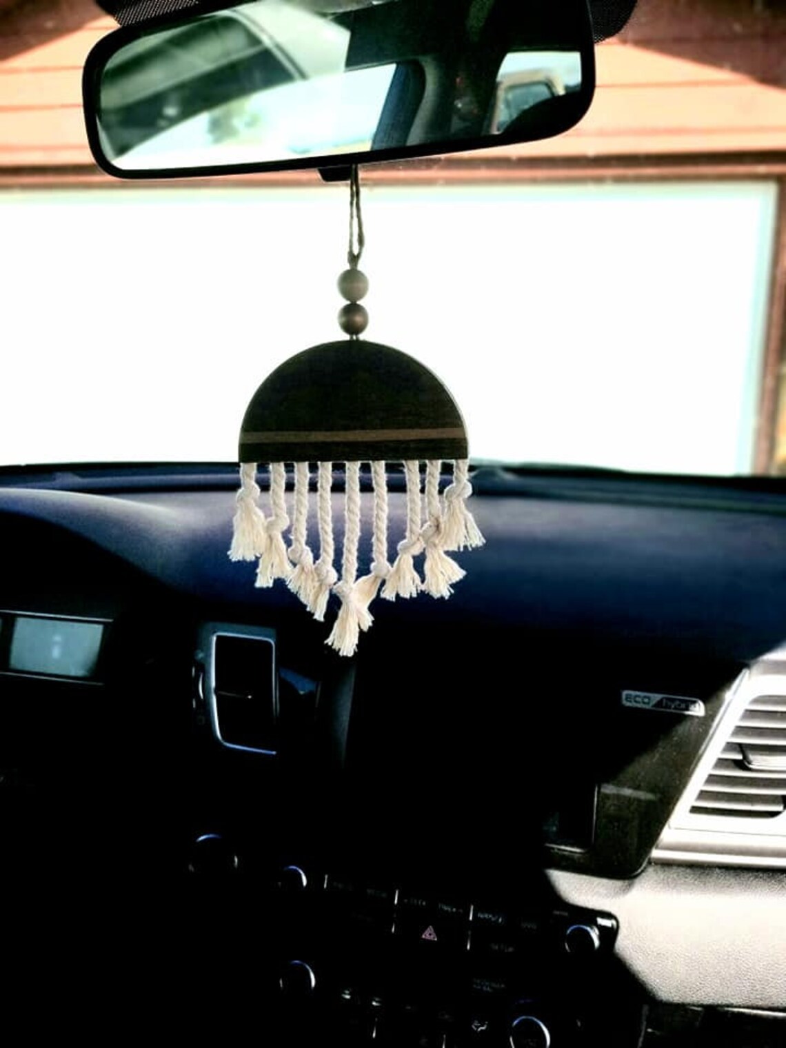 Boho Rearview Mirror Hanger // Macramé Hanger // Car Decor // Boho ...