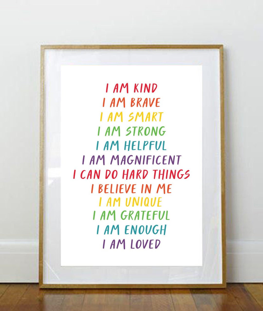 Kids Daily Affirmation Print // Affirmation Print // Kids Room Print ...