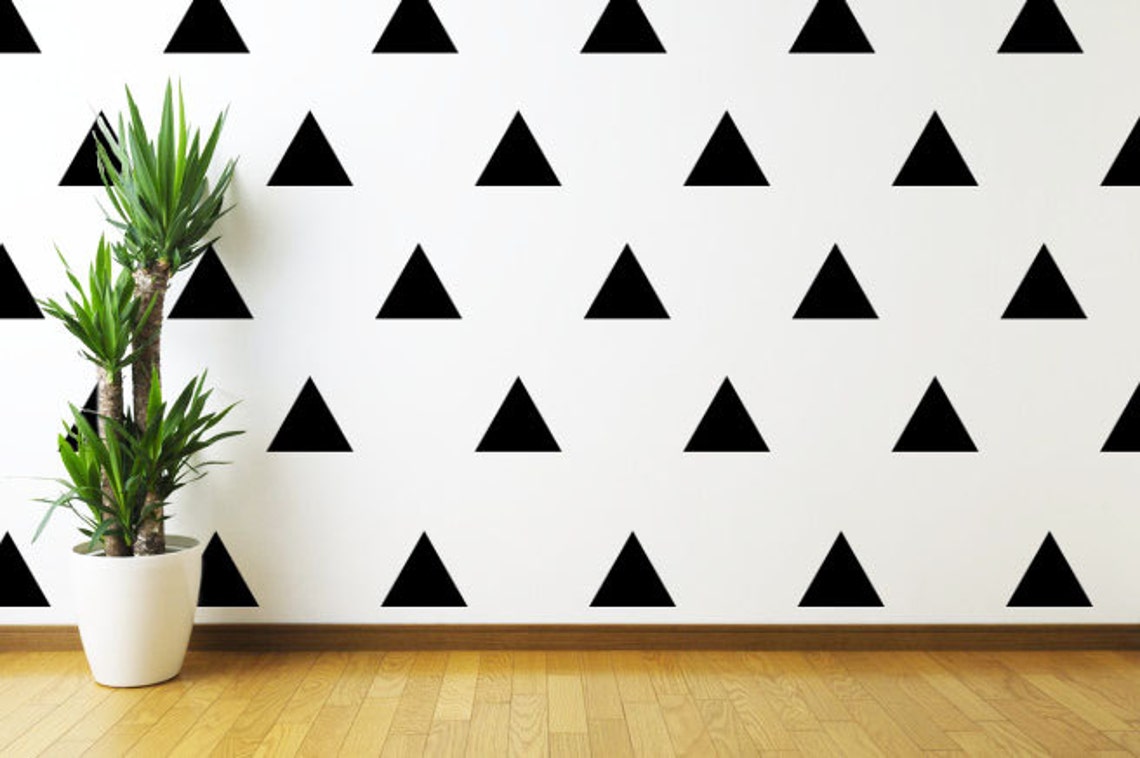 Set of 20 4 Wide Triangle Wall Decal // Triangle Wall | Etsy