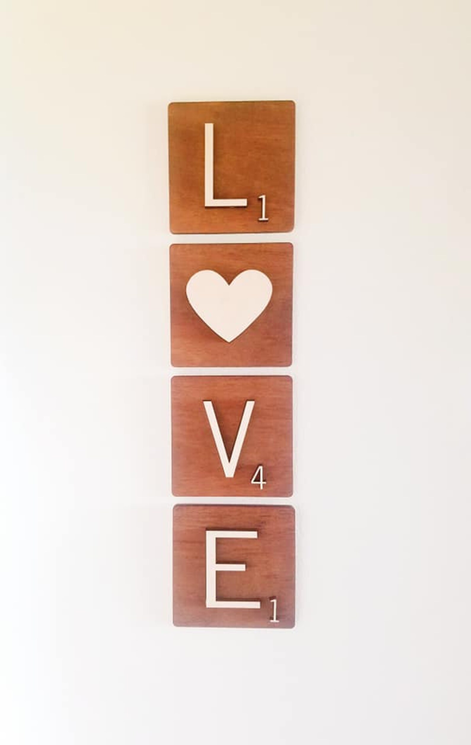 Large 3D Crossword Puzzle Tiles // Crossword Puzzle Art // Custom Stain ...