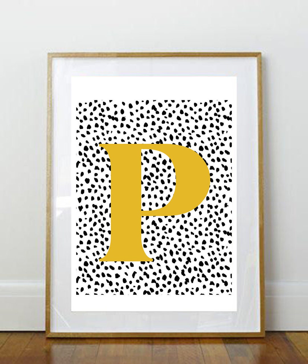 Dalmatian Letter Art Print // Initial Print // Letter Artwork ...