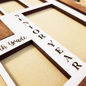 Custom School Years Frame // Pre-k3 to Senior Year // Wooden Picture ...