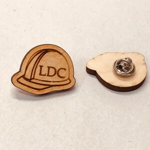 LDC Lapel Pins Laser Cut Tie Tack Wooden LDC Pin JW Ldc - Etsy