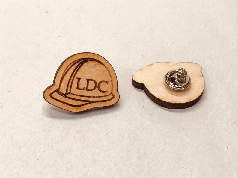 LDC Lapel Pins Laser Cut Tie Tack Wooden LDC Pin JW Ldc - Etsy
