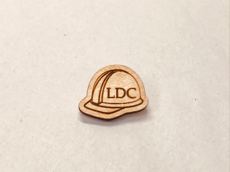 LDC Lapel Pins Laser Cut Tie Tack Wooden LDC Pin JW Ldc - Etsy