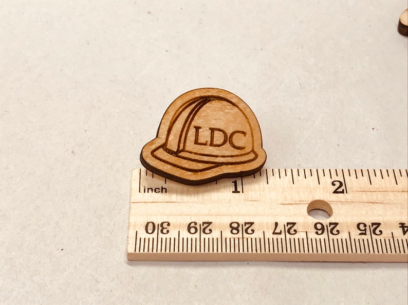 LDC Lapel Pins Laser Cut Tie Tack Wooden LDC Pin JW Ldc | Etsy