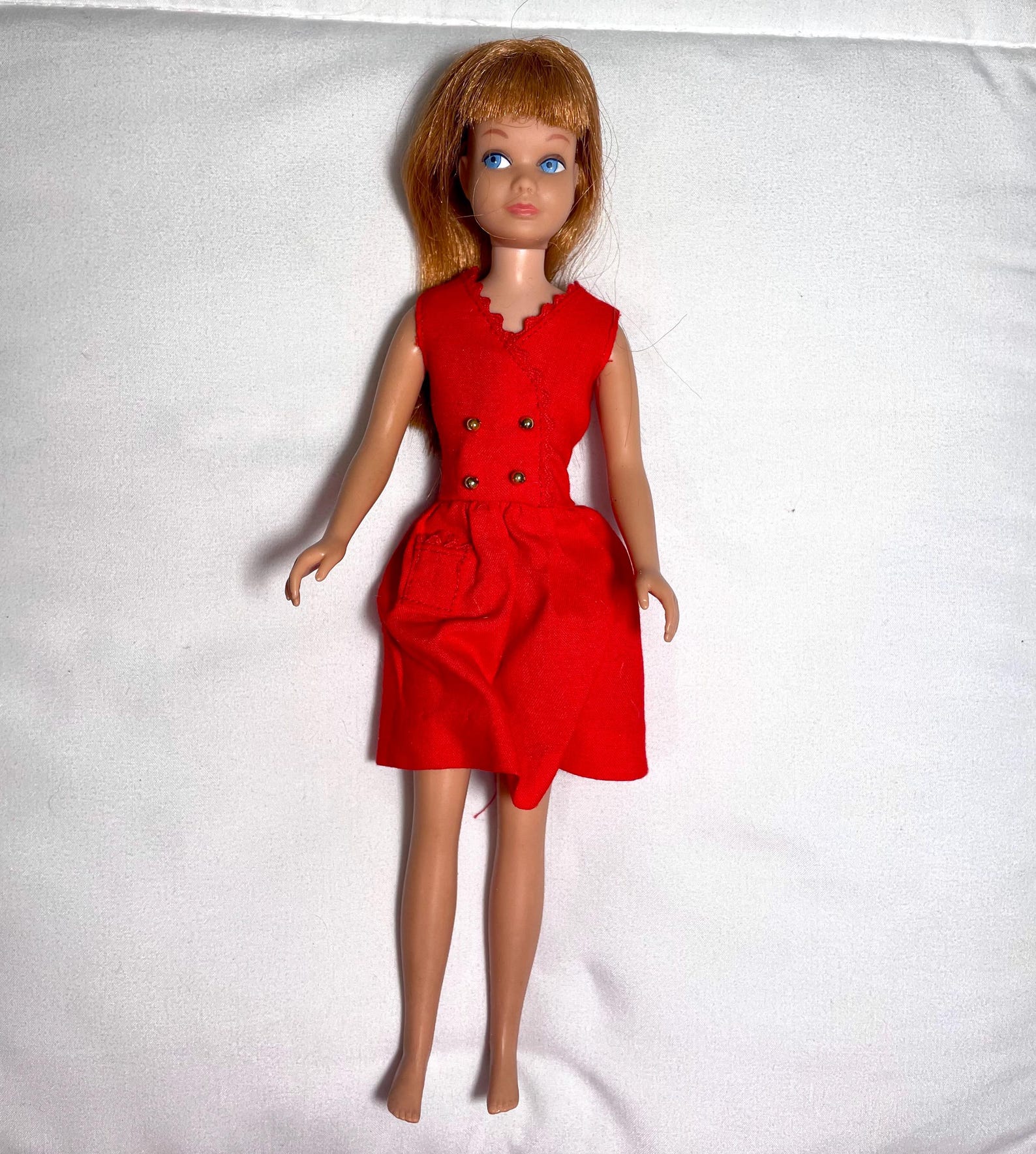 SKIPPER 1963 Original Barbie's Little Sister, Long Red Hair Original ...
