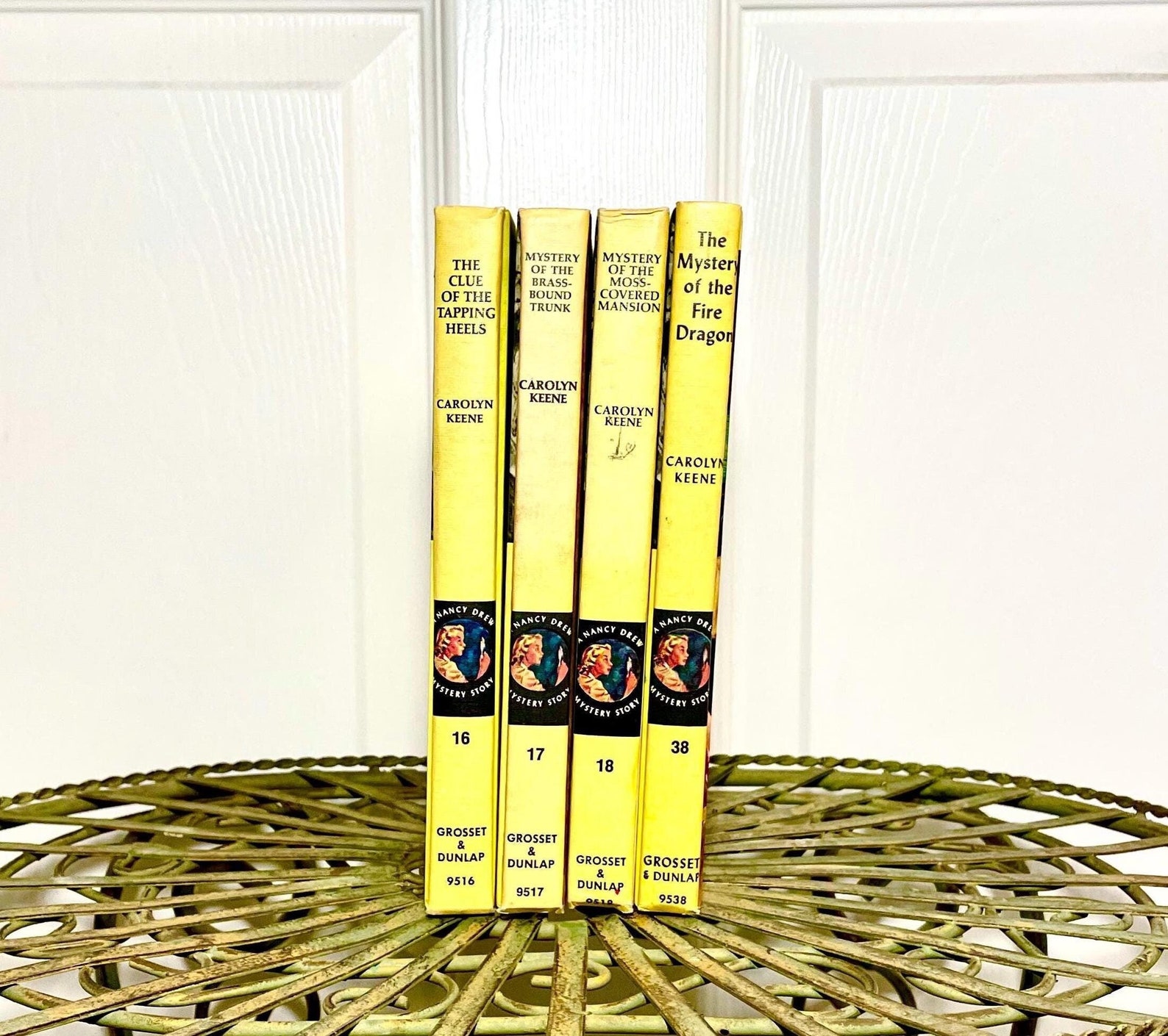 Book Set, Vintage Nancy Drew 1960s Yellow Spine Editions, Vols. 16, 17 ...