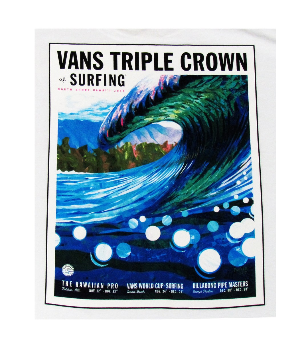 Triple Crown of Surfing Hawaii T-shirt: Official 2016 Event Tee - Etsy
