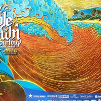 Retro Surf Poster, Oahu Hawaii North Shore Beach Poster, Surfing Beach ...