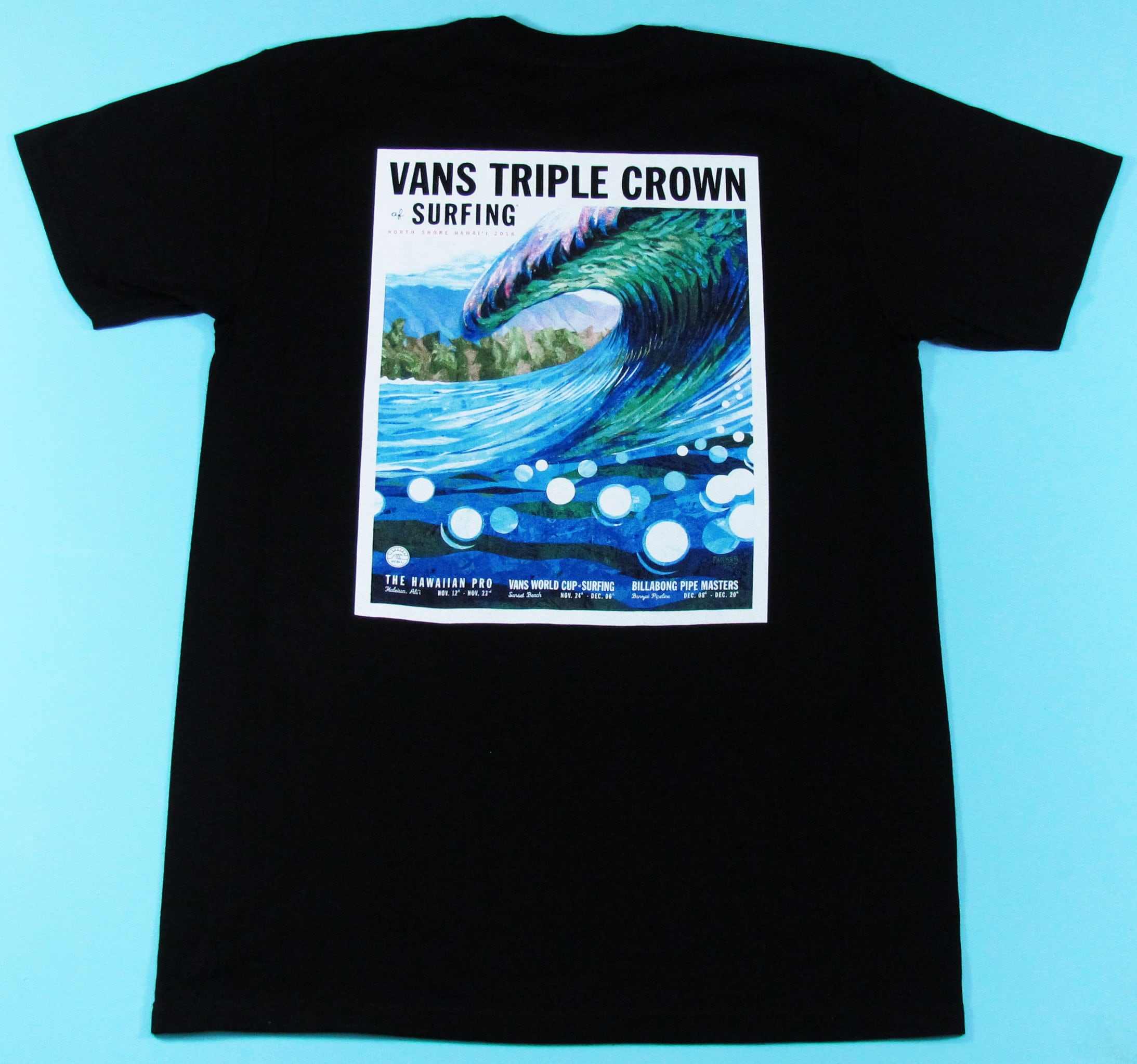Triple Crown of Surfing T-shirt: Hawaii 2016 Limited Edition Cotton Tee ...
