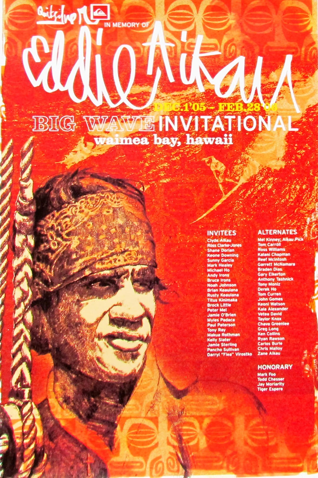 2005 Eddie Aikau Waimea Bay Big Wave Surfing Contest Poster - Etsy