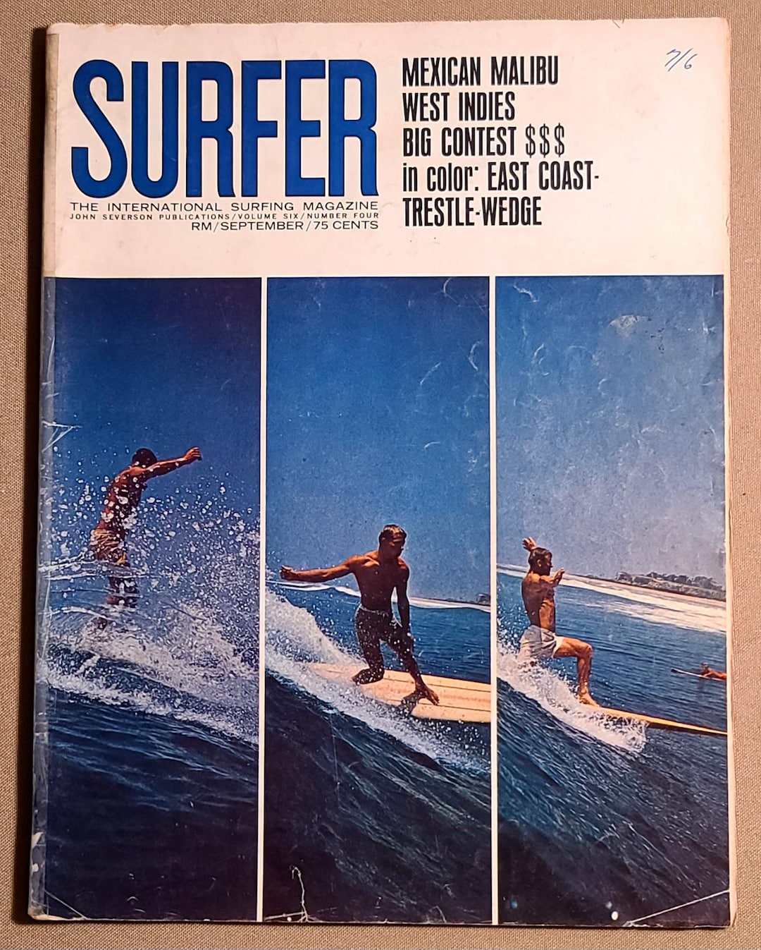 Vintage Original 1965 Surfer Magazine V6#4 With Cool Surfboard Ads ...