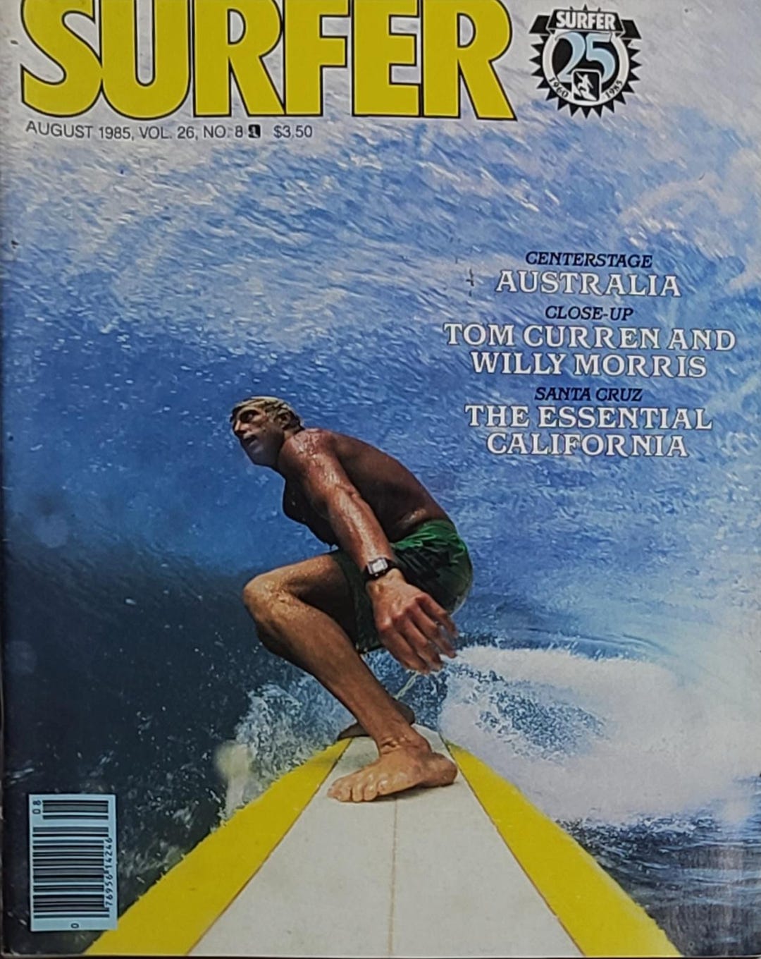 Vintage 1985 Surfer Magazine V26#8 Color Centerfold, Hawaii Surfing ...