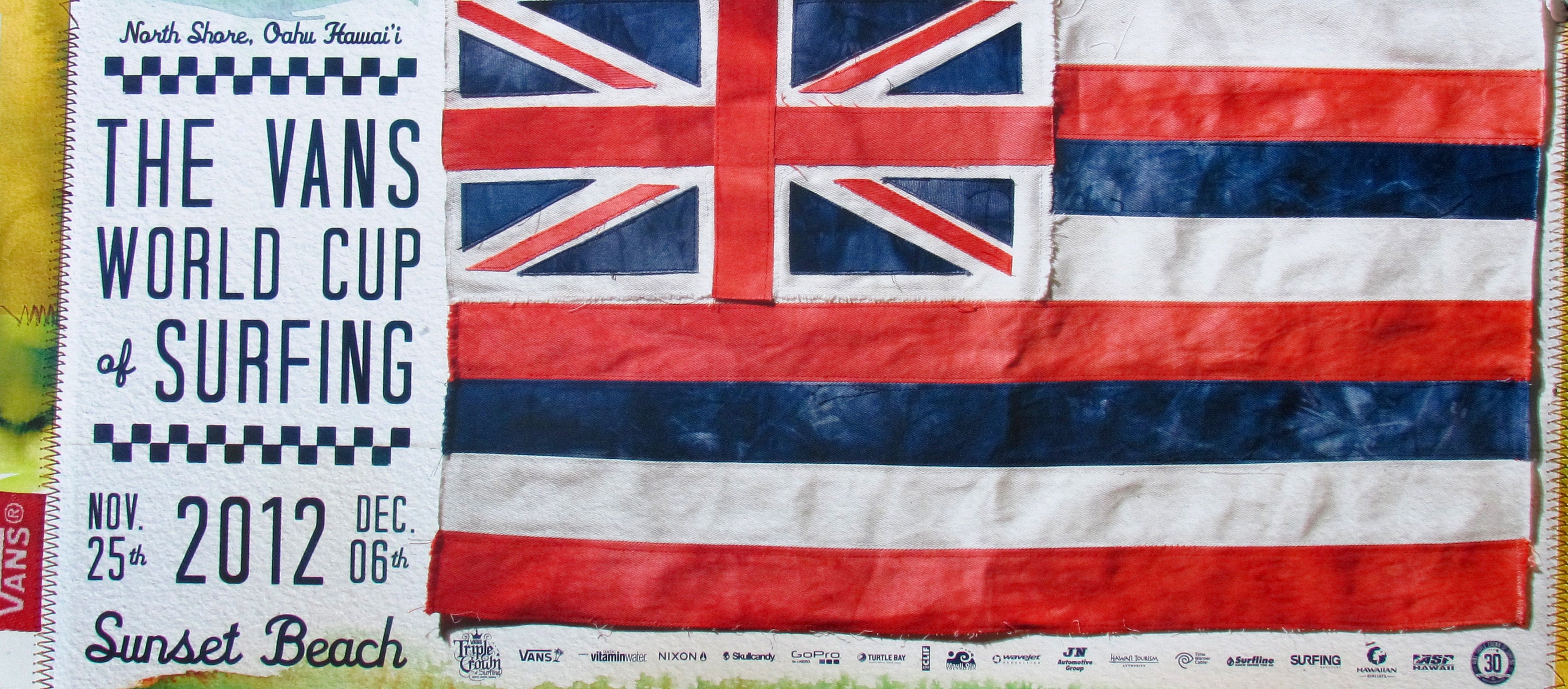 Mint 2012 O'neill World Cup Sunset Beach Hawaii Surfing Contest Poster ...