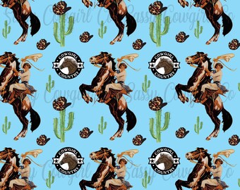 Rodeo Seamless Pattern - Etsy