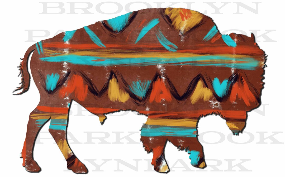 Buffalo, Tribal Indian Aztec, Southwest, Instant DIGITAL Download ...