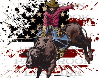 Bull Rider - Etsy
