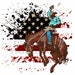 American Bronco Rider, Rodeo, Cowboy, Flag, DIGITAL Download ...