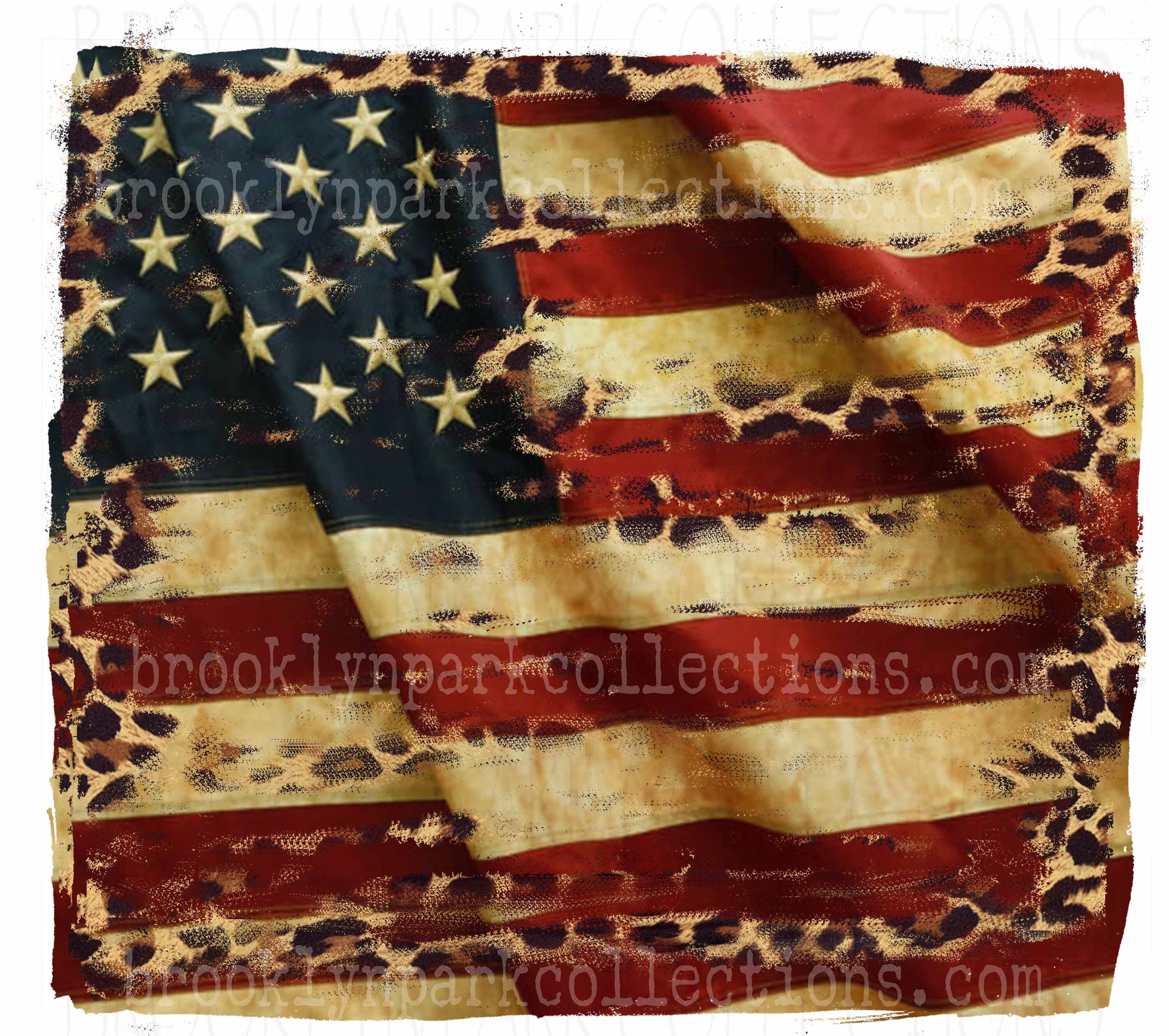 American FLAG Leopard Print Instant Download Digital - Etsy