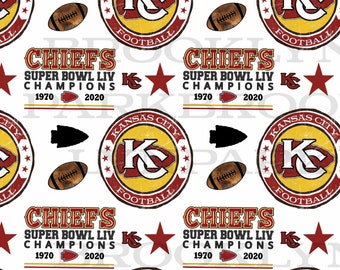 Kc Chiefs Fabric - Etsy