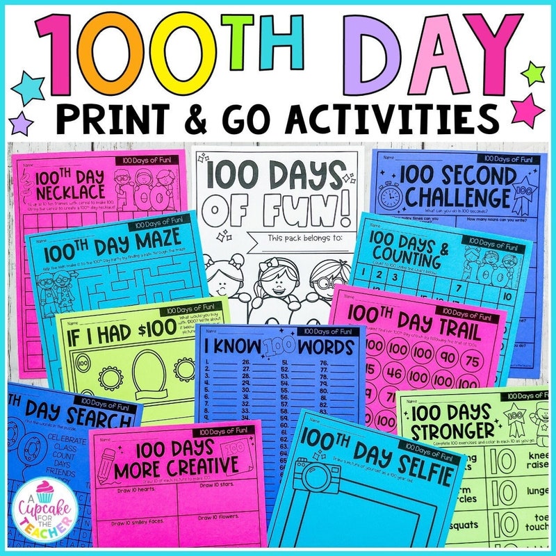 100th Day of School - Etsy