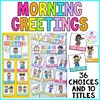 Pastel Morning Greeting Posters for Classroom Door | Editable Greeting ...