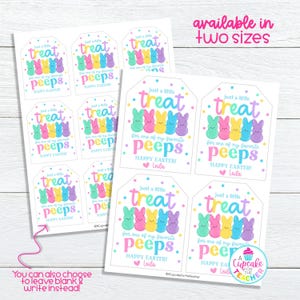 Easter Gift Tags Printable | Editable Treats for My Favorite Peeps ...