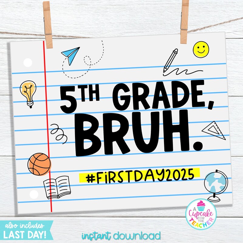 5th Grade Sign - Etsy