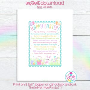 Easter Bunny Letter for Easter | Letter From the Easter Bunny | Kids ...