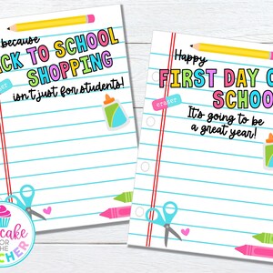 Welcome Back to School Teacher Gift Tag | Back to School Shopping Gift ...