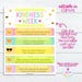 Kindness Spirit Week Flyer Template | Editable Kindness Week Activities ...