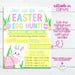 Editable Egg Hunt Flyer Template | PTO Easter Egg Hunt School ...