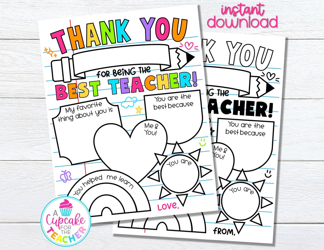 Teacher Appreciation Gift | Teacher Appreciation Week Printable | All ...