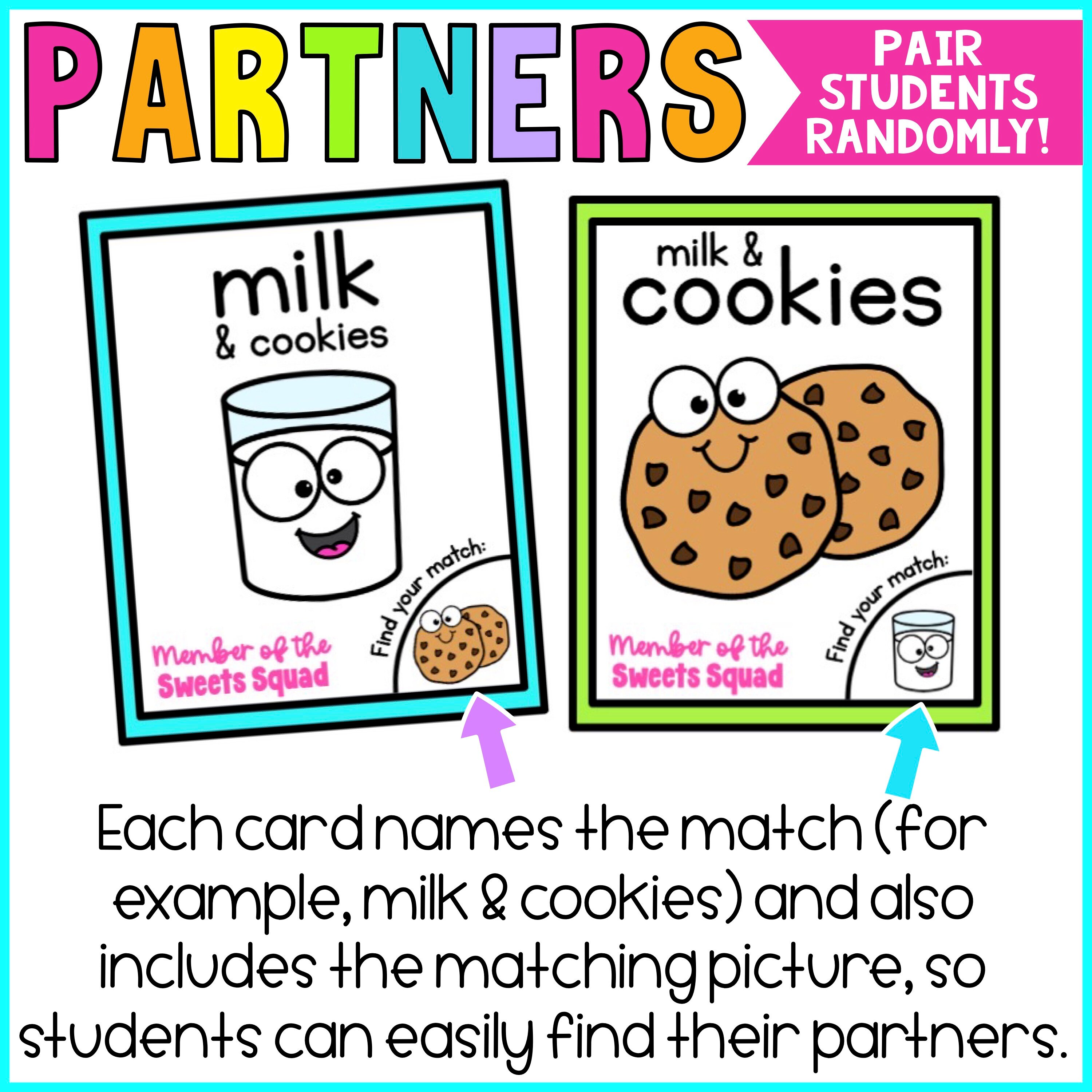 Partner and Small Group Pairing Cards | Classroom Management - Etsy
