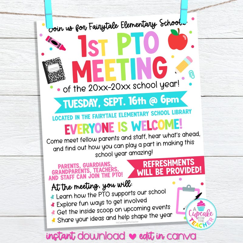 Pto Flyer Join - Etsy