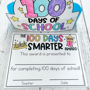 100th Day of School Print & Go Activities With 100th Day Awards and ...