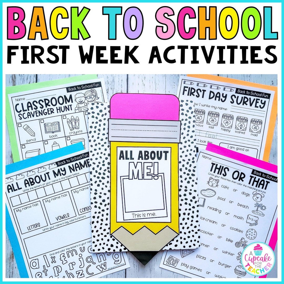 Back to School Activities | First Week of School Print and Go - Etsy