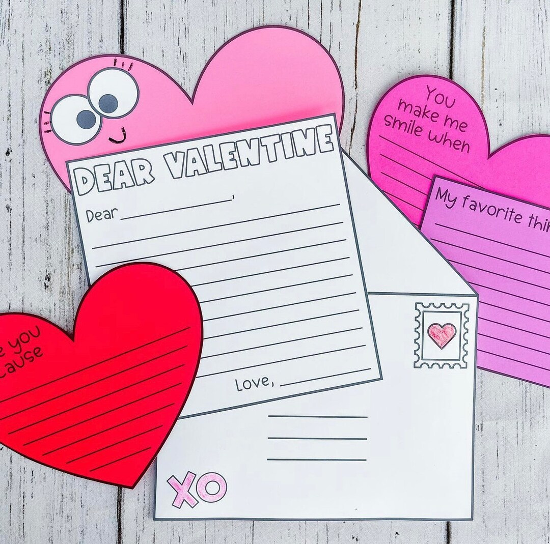 Valentine's Day Love Note Craft | Valentine's Day Writing Activity for ...