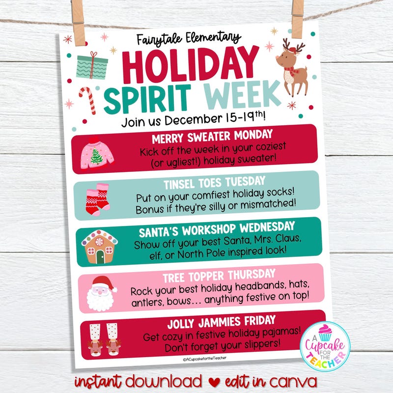 Holiday Dress Spirit Week - Etsy